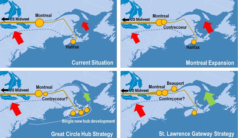 Map Of Us East Coast Ports 2 Traffic At Major North American Container